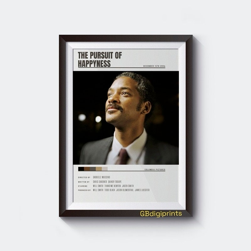 THE PURSUIT of HAPPYNESS Movie Poster Digital Download - Gif | Inspire ...