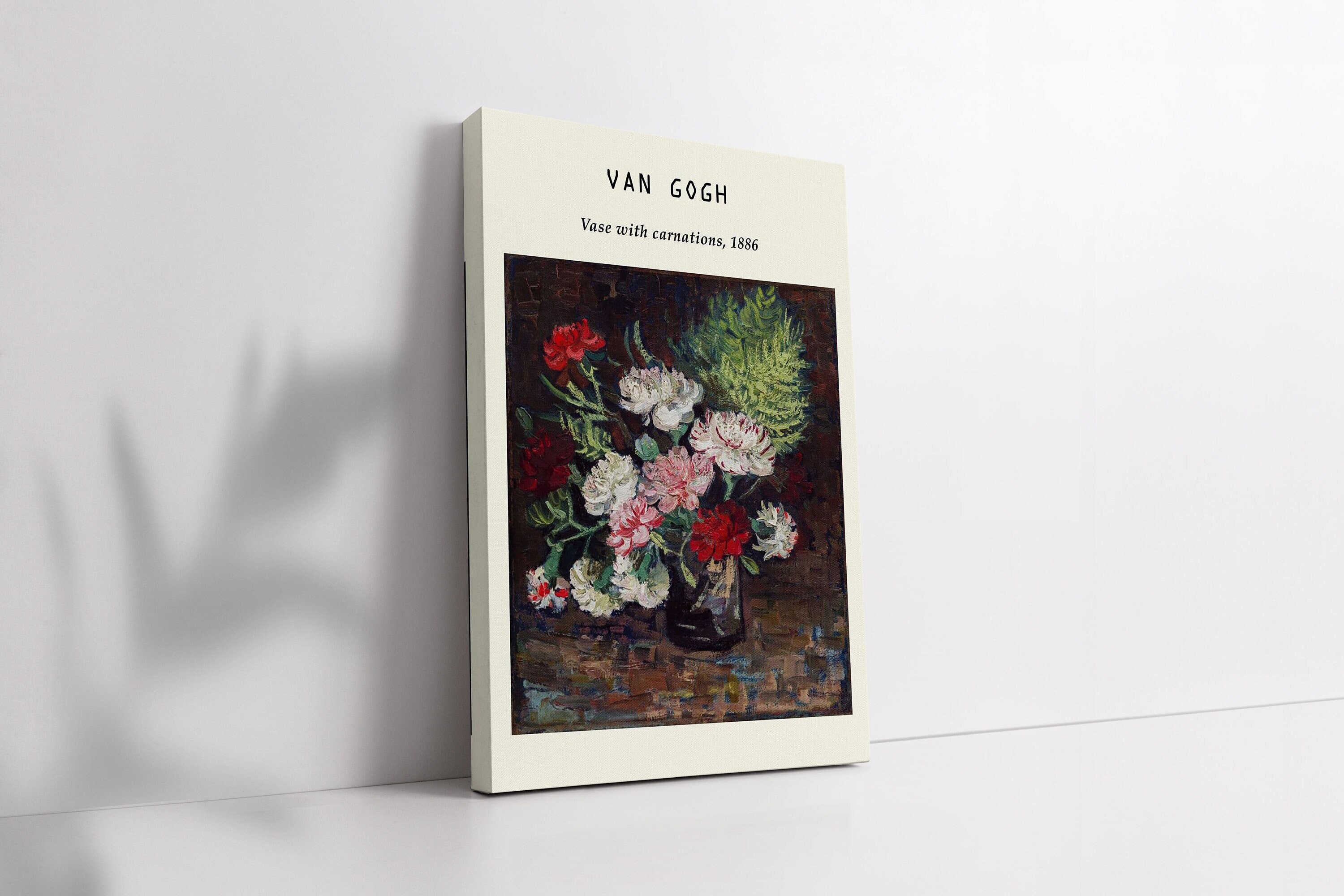 Van Gogh Vase with Carnations 1886, Van Gogh Poster Canvas, | Inspire ...