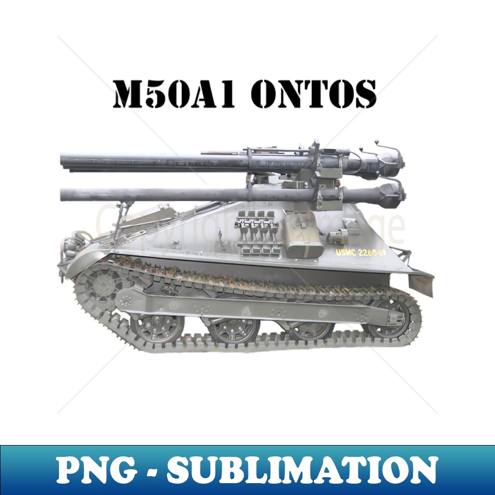 M50A1 Ontos - High-Resolution PNG Sublimation File - Unlock | Inspire ...
