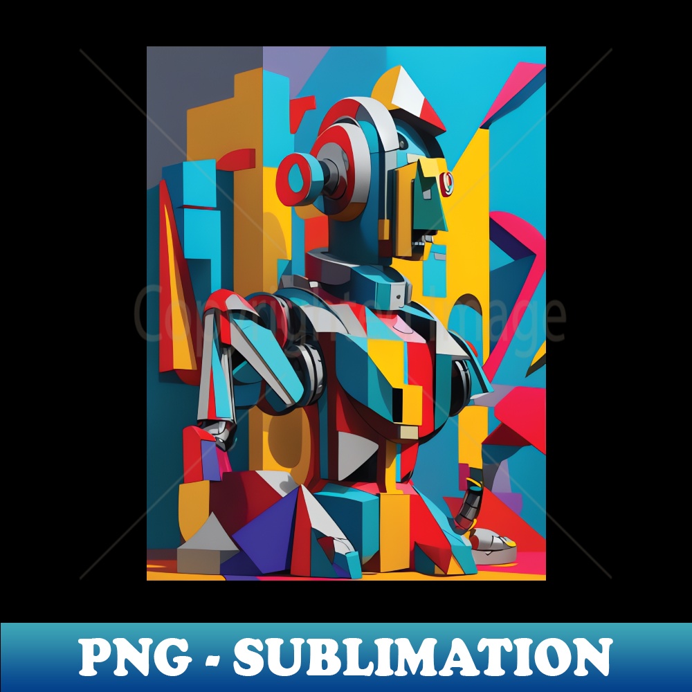 Robotic with Picasso style in 3D - Artistic Sublimation Digi - Inspire ...