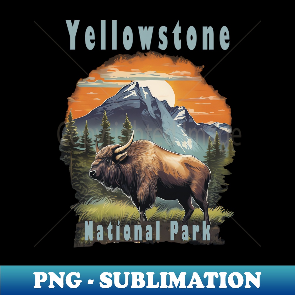 Yellowstone National Park - Modern Sublimation PNG File - De | Inspire ...