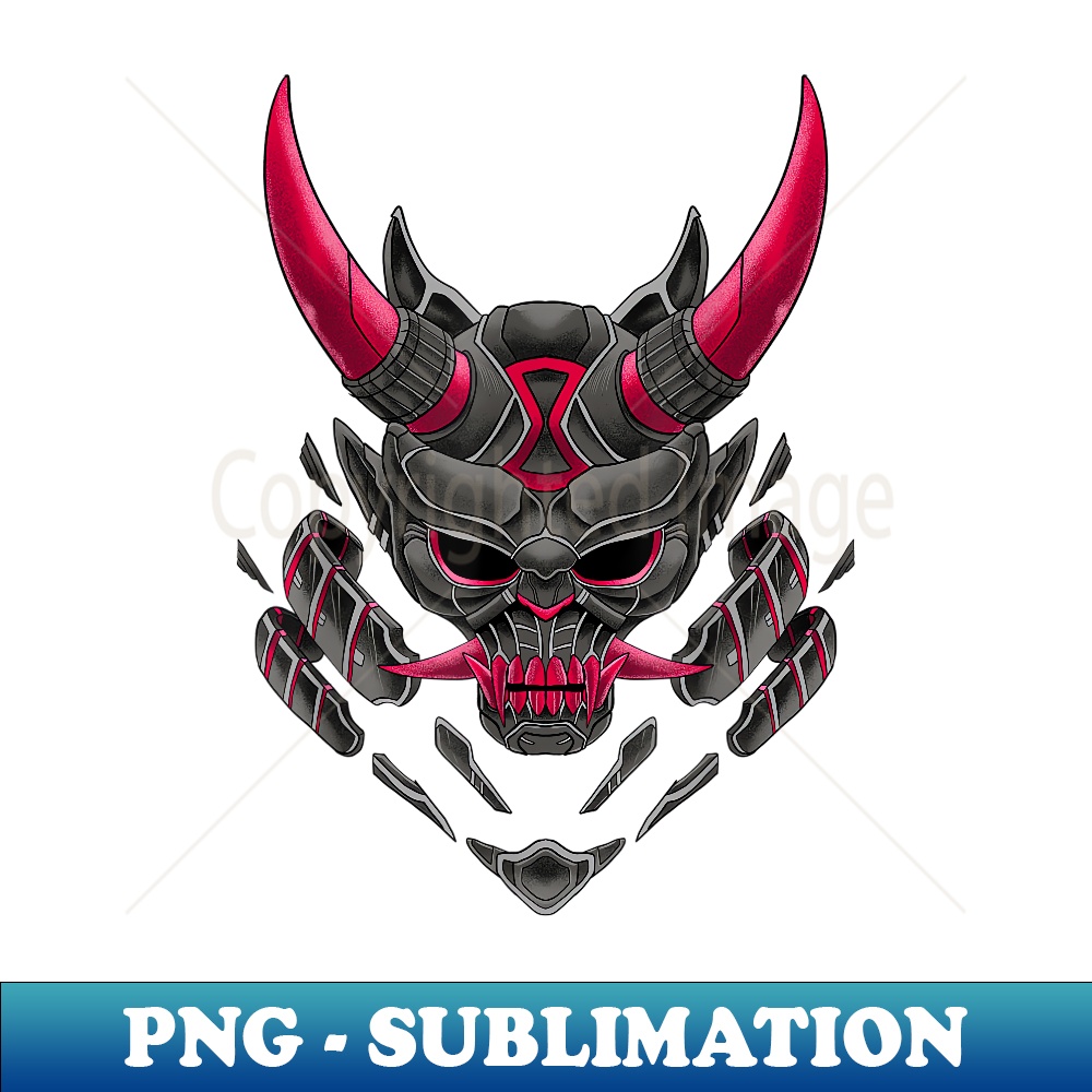 Cyberpunk Oni Demon Japanese Devil - PNG Transparent Digital | Inspire ...