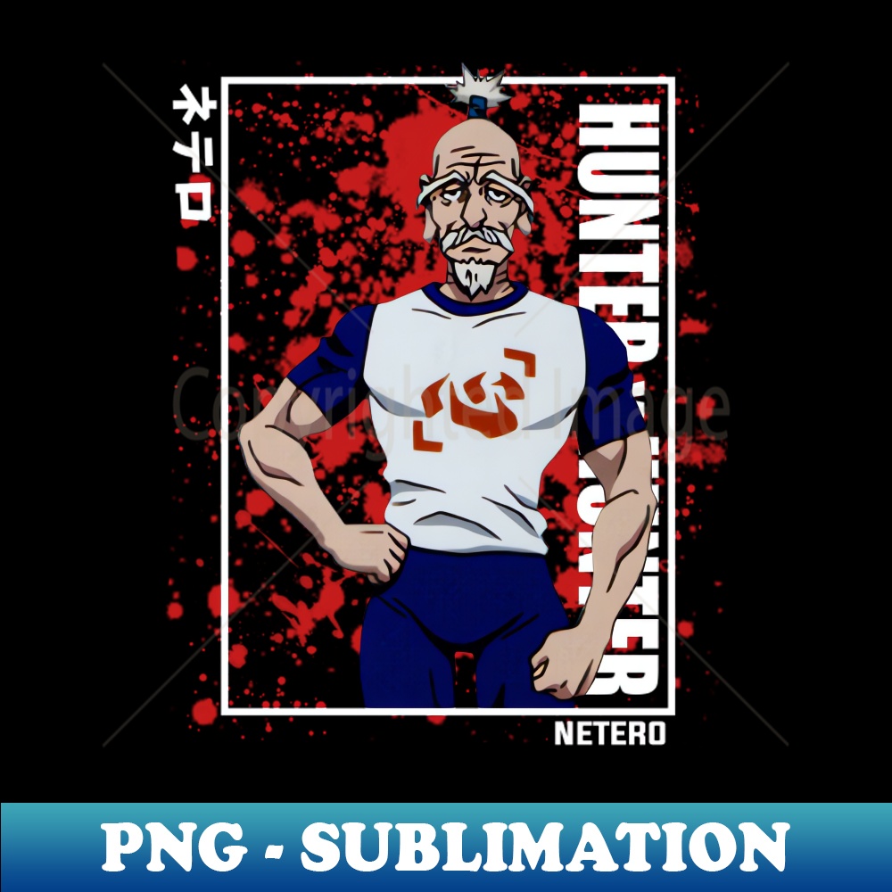 Isaac Netero-Hunter x Hunter - Retro PNG Sublimation Digital | Inspire ...