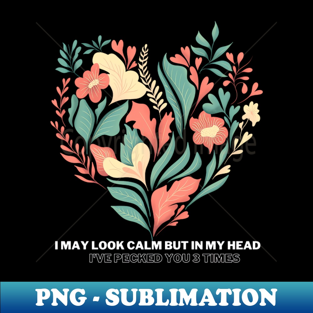 I May Look Calm But In My Head Ive Pecked You 3 Times - Inst | Inspire Uplift