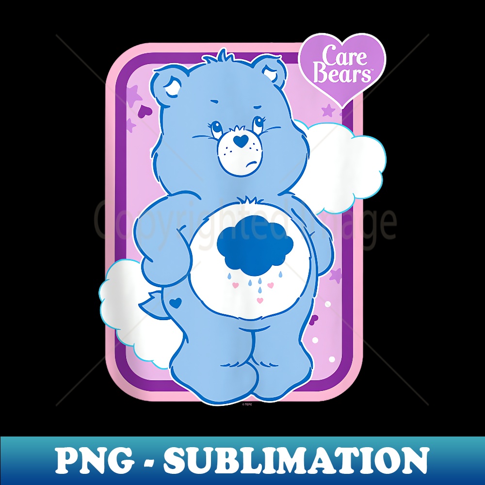 Care Bears Grumpy Bear - PNG Transparent Sublimation File - | Inspire ...