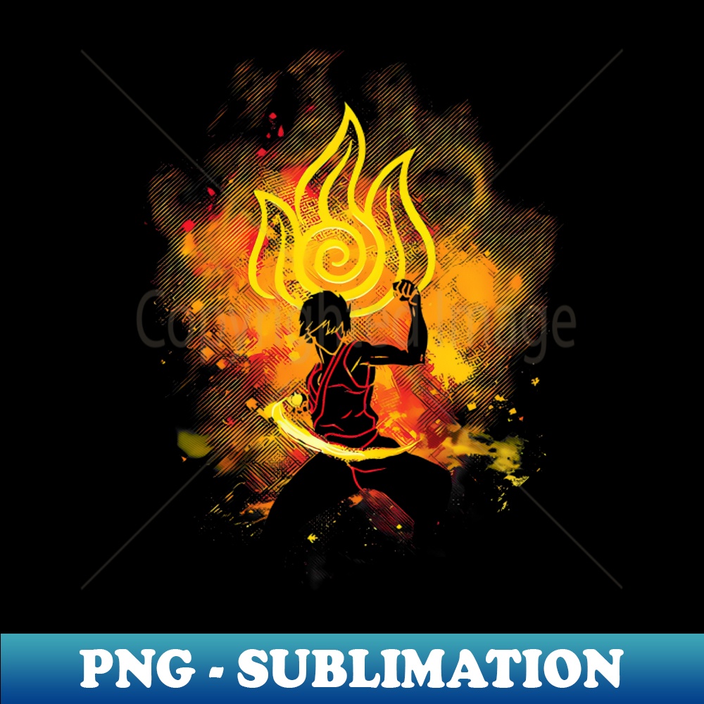 Firebender Silhouette - Exclusive PNG Sublimation Download - | Inspire ...