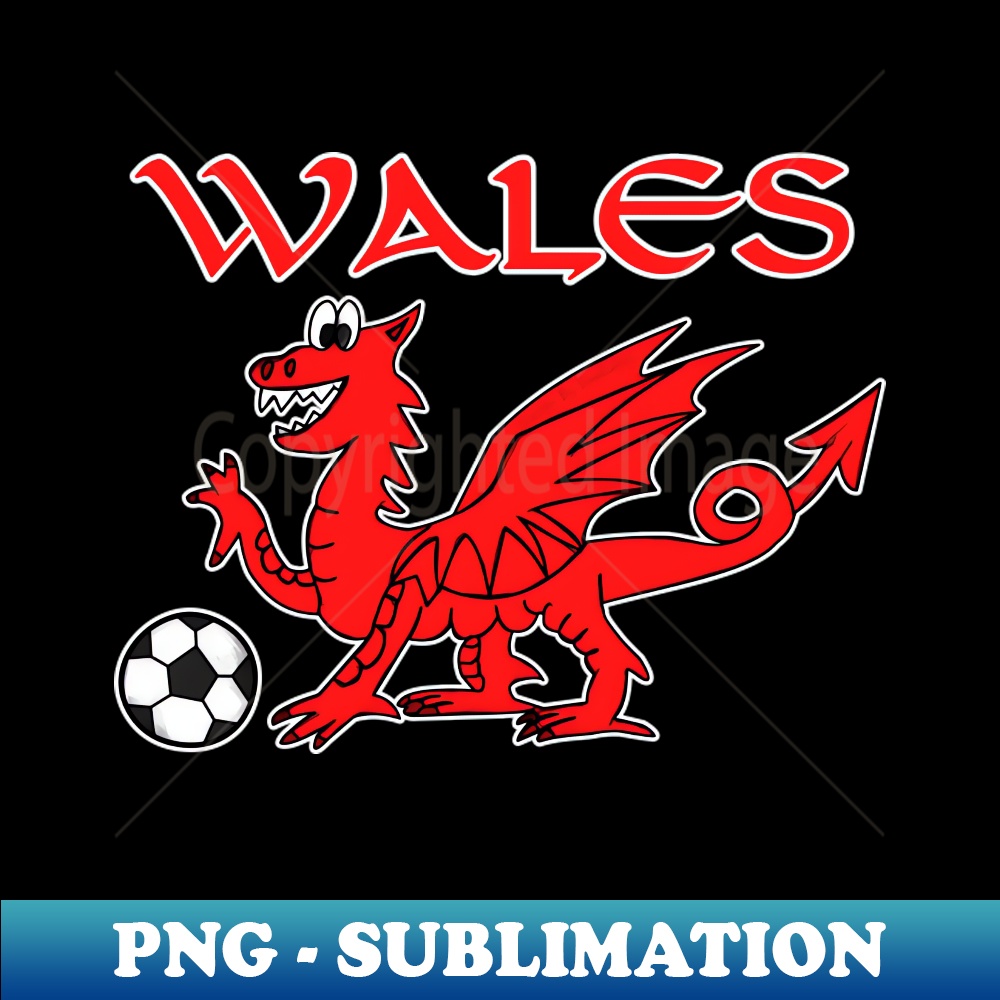 Welsh Dragon Football Soccer Funny - PNG Transparent Sublima - Inspire ...