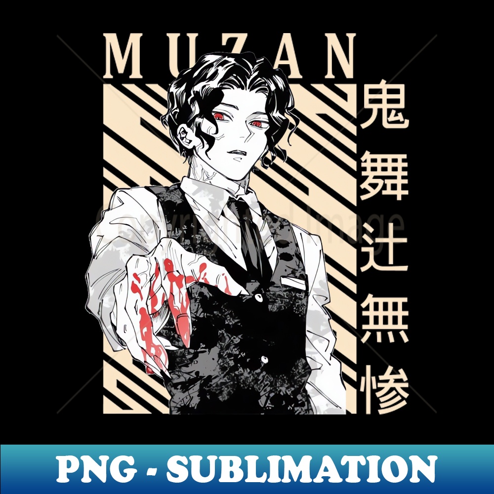 Muzan Kibutsuji - Demon Slayer - PNG Transparent Sublimation | Inspire ...