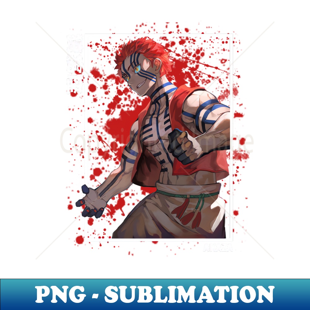 Akaza - Demon Slayer - Premium PNG Sublimation File - Defyin | Inspire ...