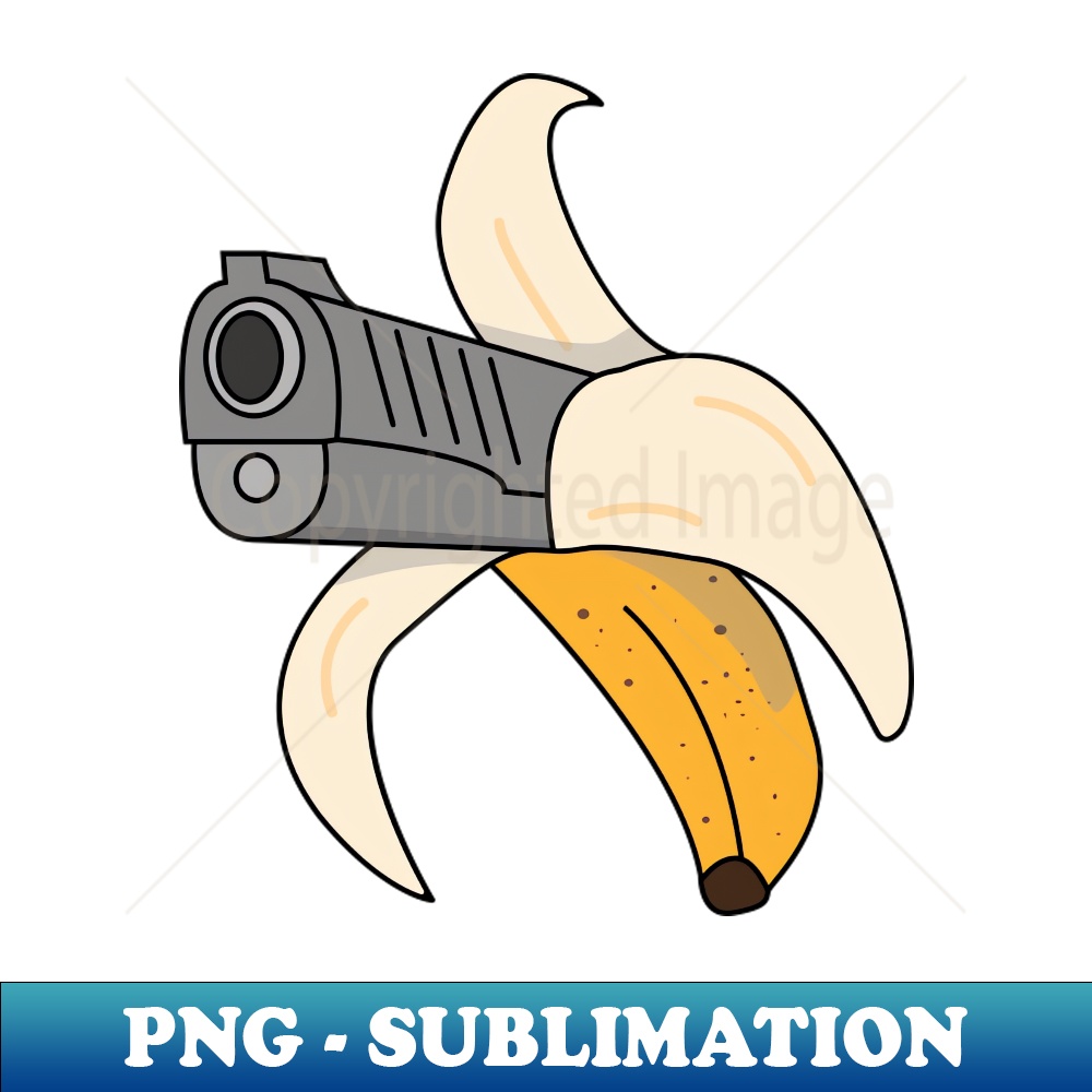 Banana gun cool cartoon design - PNG Transparent Digital Dow | Inspire ...