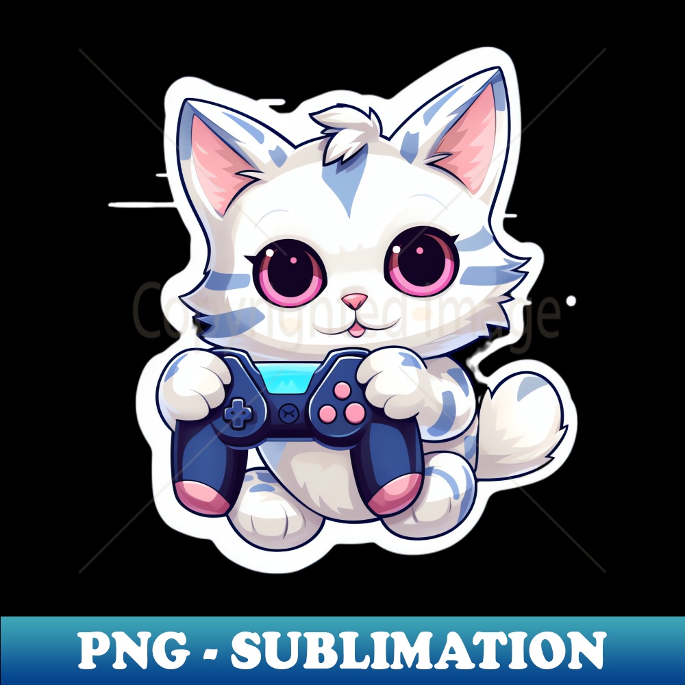 Gamer cat game controller gamer kawaii cute cat gamer queen | Inspire ...