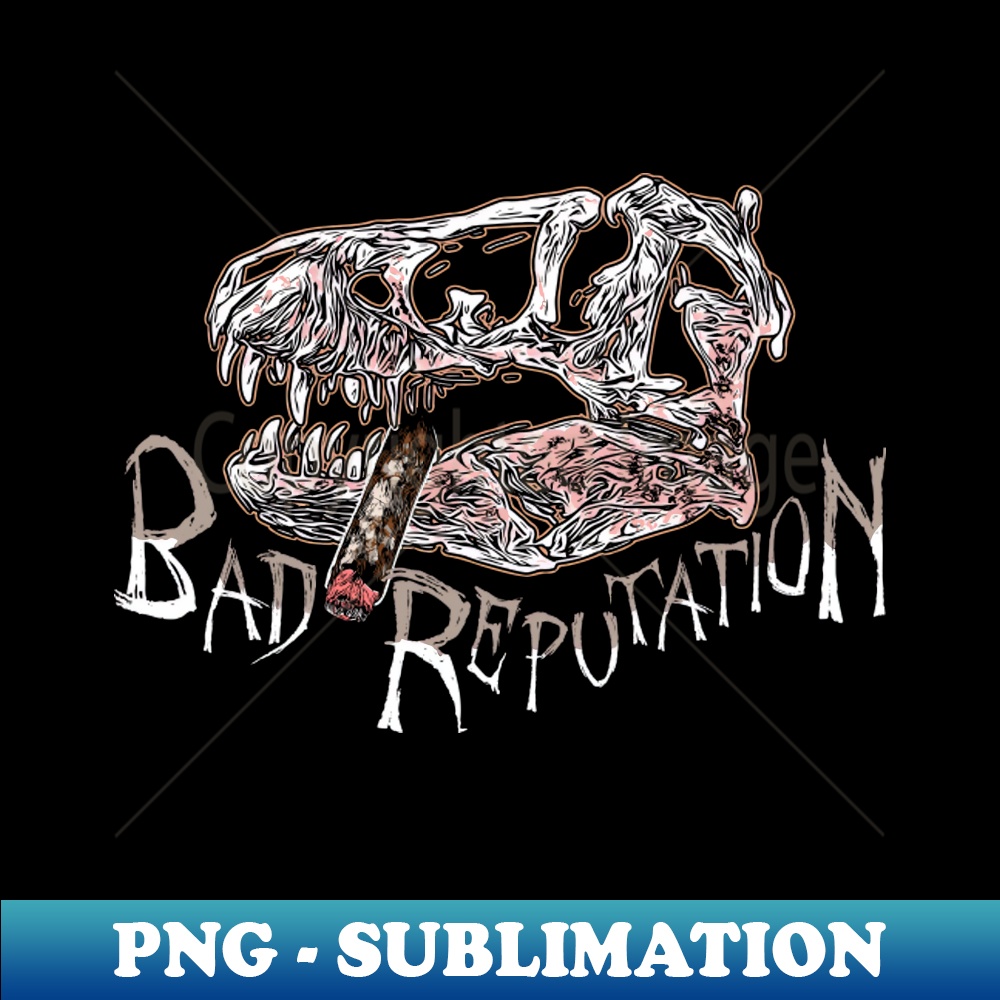 Bad Reputation T-Rex Skull dark version - Elegant Sublimatio | Inspire ...