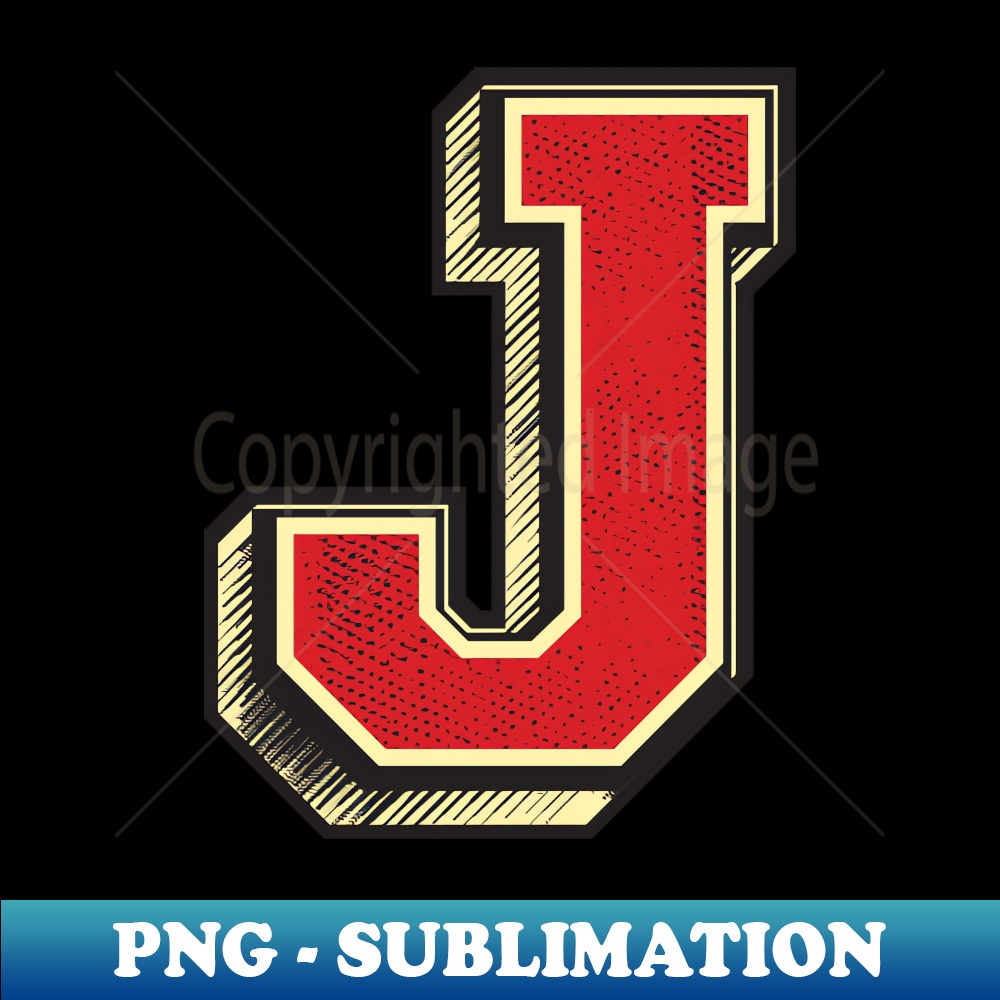 Alphabet Letter J Vintage Retro font typography style for b | Inspire ...