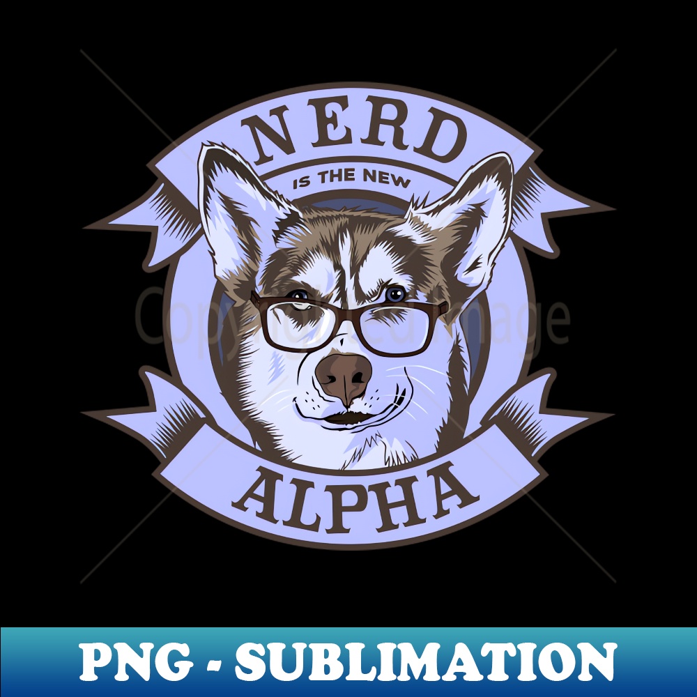 NERD WOLF - PNG Transparent Digital Download File for Sublim - Inspire ...