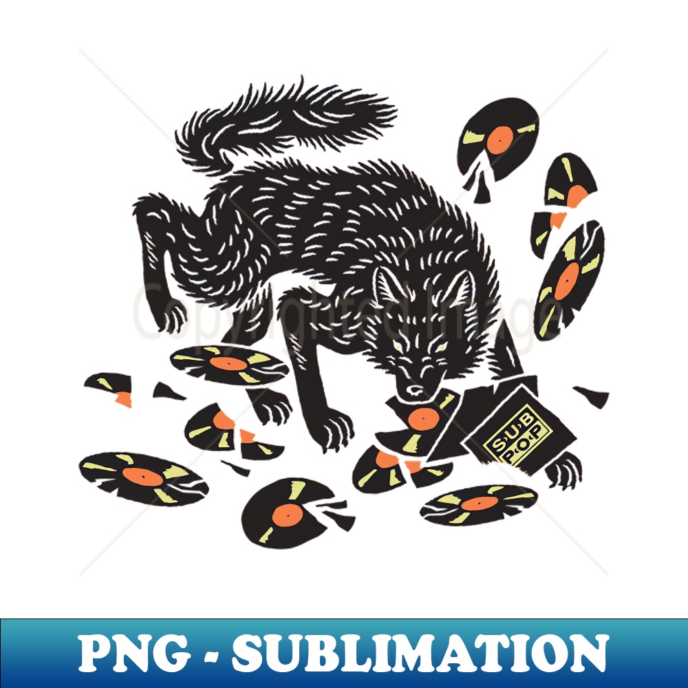 Sub Pop Records One Wolf - Premium Sublimation Digital Downl | Inspire ...