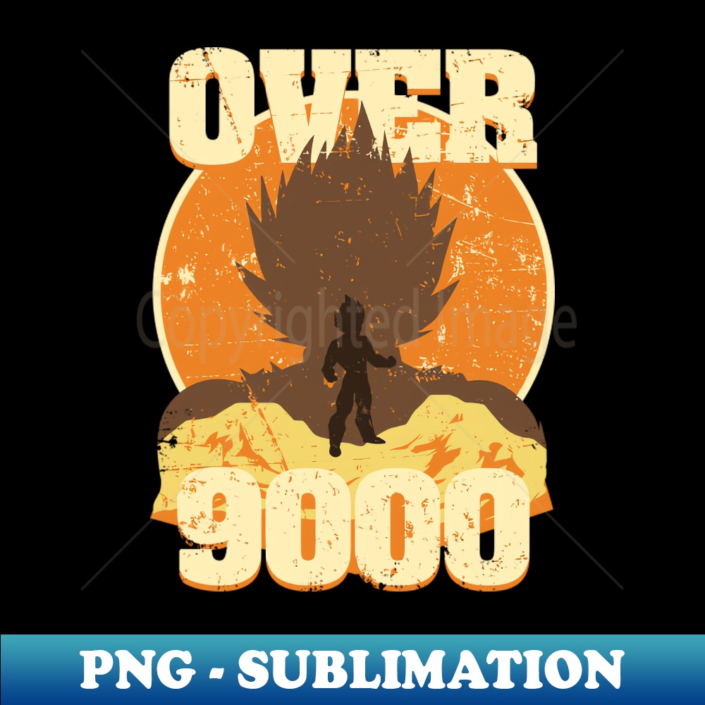 Over 9000 - PNG Sublimation Digital Download - Enhance Your | Inspire ...