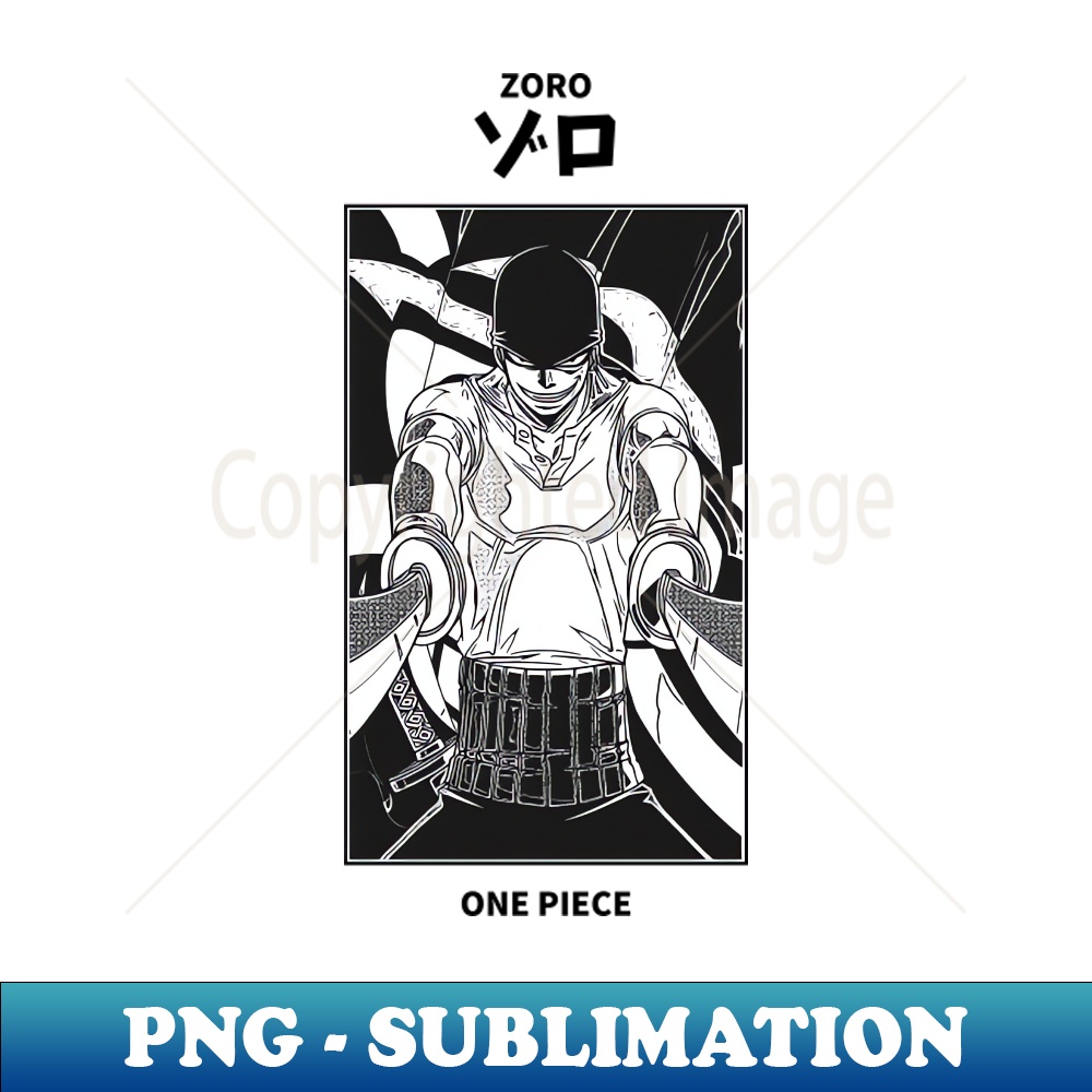 Roronoa Zoro One Piece - Modern Sublimation PNG File - Bold | Inspire ...