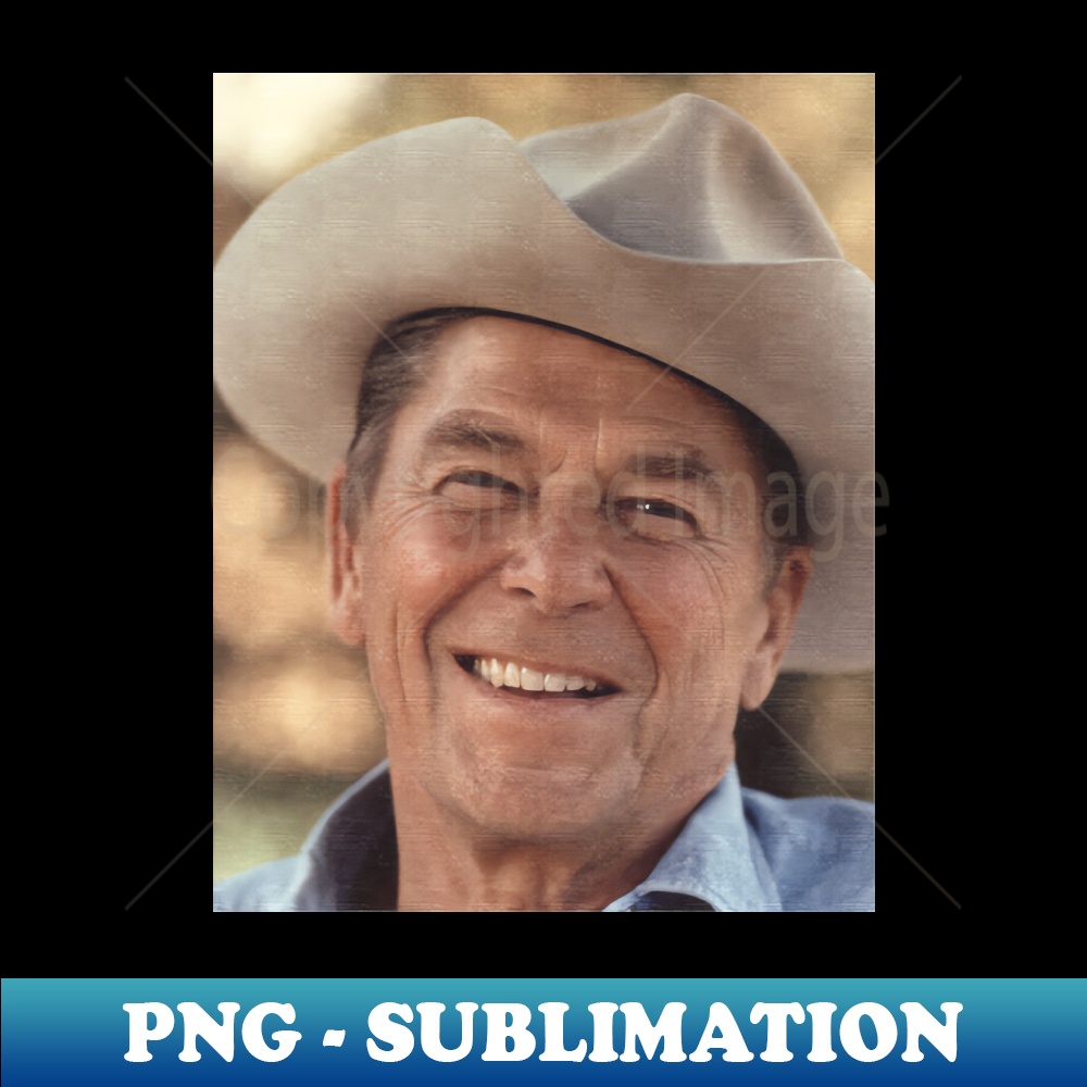 Ronald Reagan Iconic - With Canvas Effect and Daub Effect - - Inspire ...