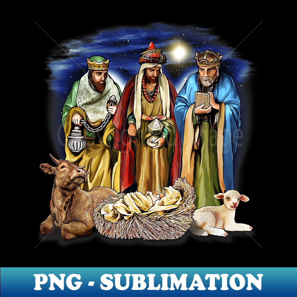 Three Kings Nativity Scene Christmas story - Instant PNG Sub - Inspire ...