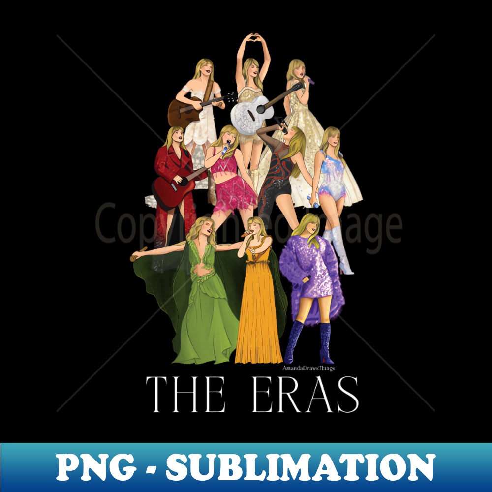 THE ERAS Hand Drawn Iconic Tour Costumes - Signature Sublima - Inspire ...