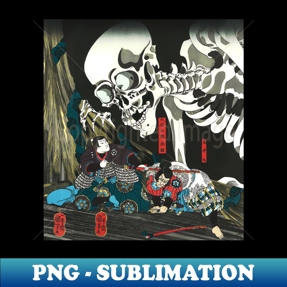 Japanese Skeleton Spectre Japanese illustration - PNG Transp | Inspire ...