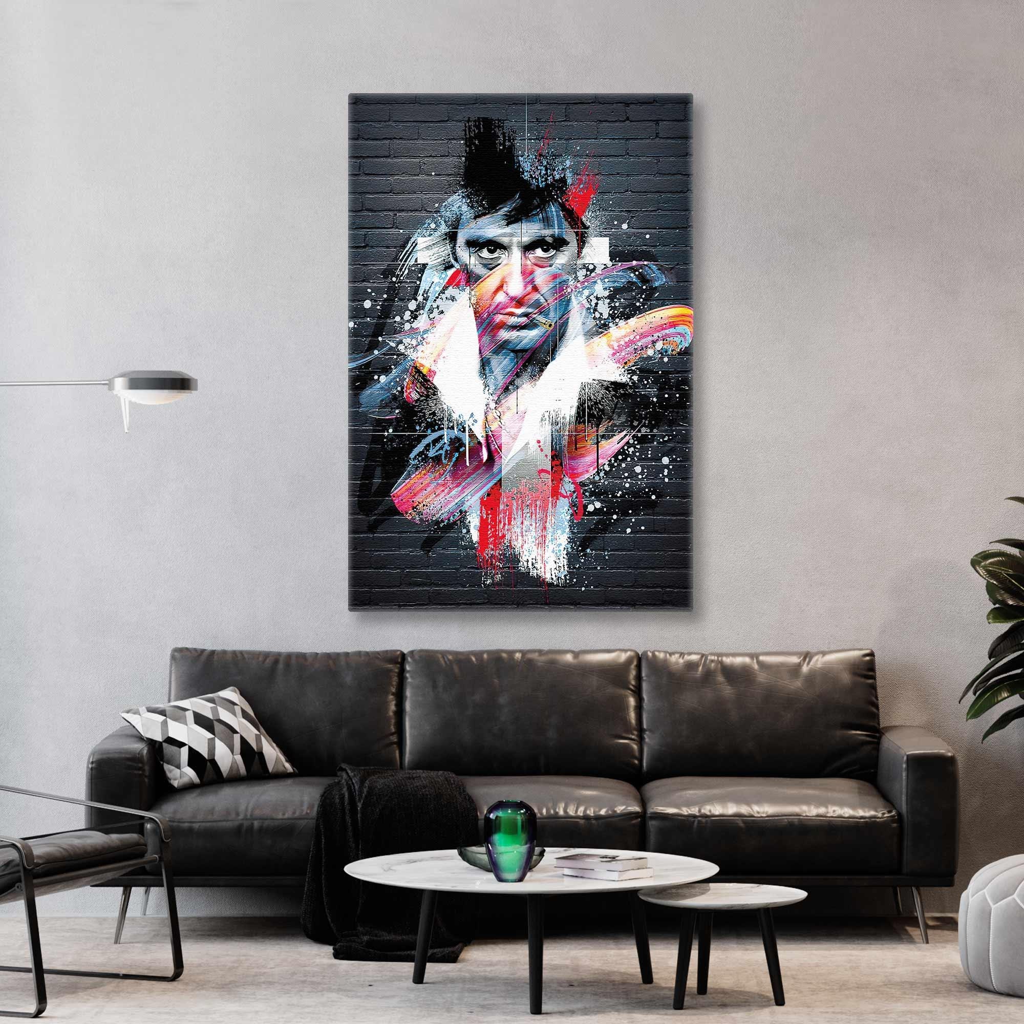 Al Pacino Street Art Graffiti Legend Movie Roll Up Canvas, S | Inspire ...