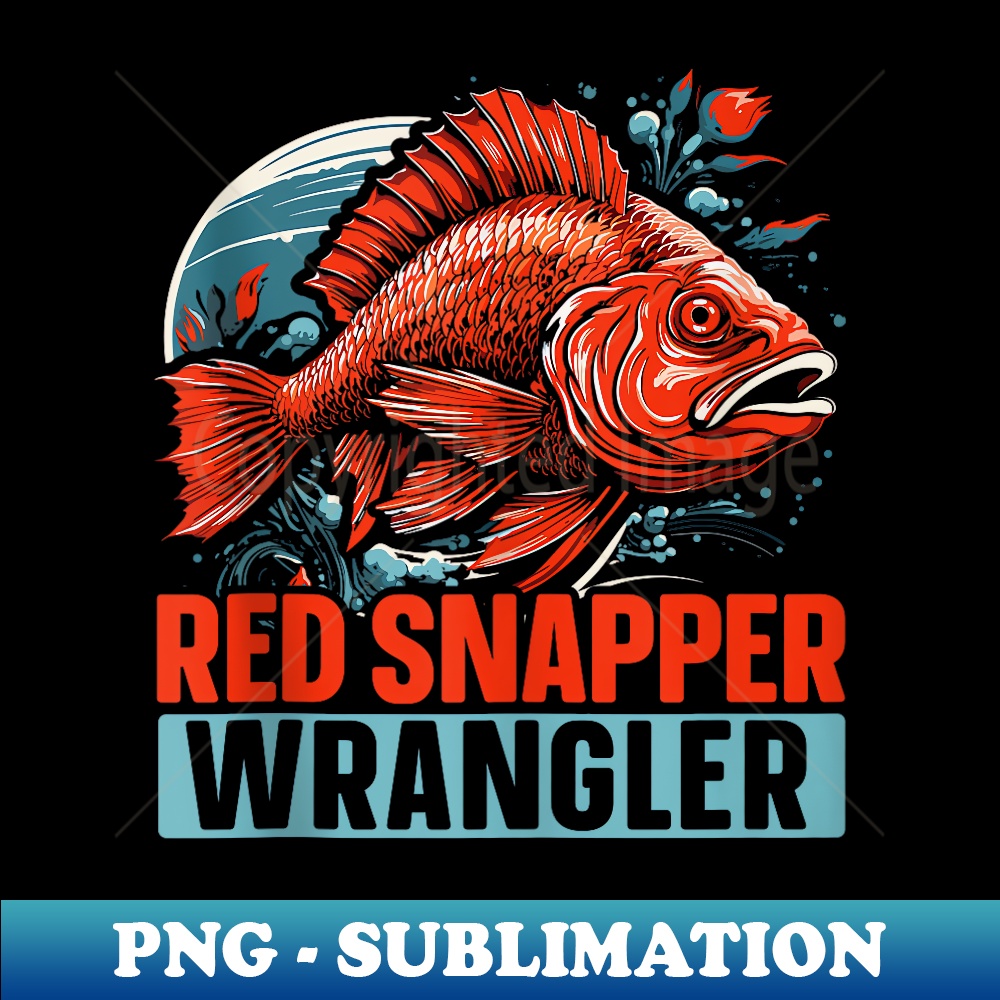 Red Snapper Fisher Fish Catcher Fisherman Fishing - Stylish | Inspire ...
