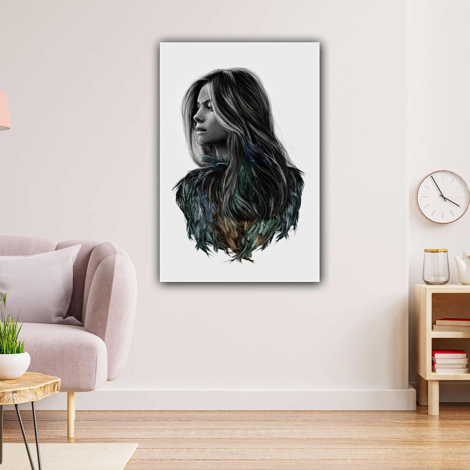 Bird Wing Hair Woman Model Woman Decor Hairdresser Roll Up C | Inspire ...
