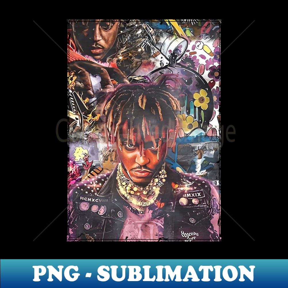 Juice WRLD Poster - PNG Transparent Sublimation File - Trans | Inspire ...
