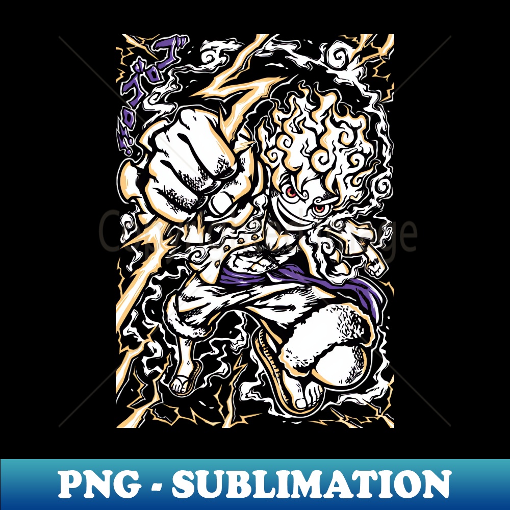 Luffy Gear 5 - One Piece - Signature Sublimation PNG File - - Inspire ...