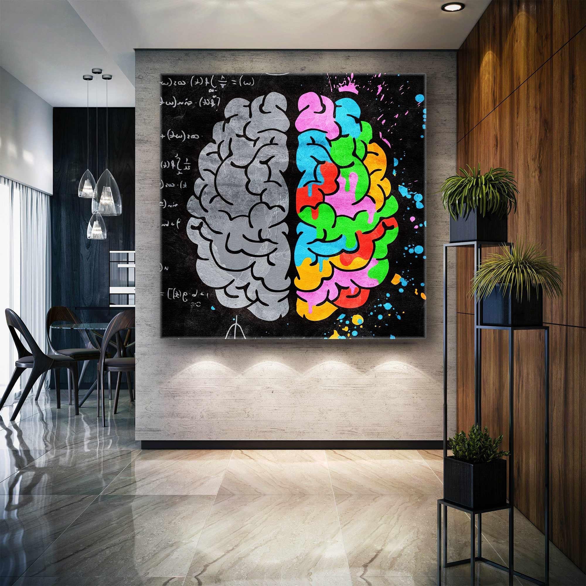 Brain Right and Left Sides Emotion Logic Mathematics Imagina | Inspire ...