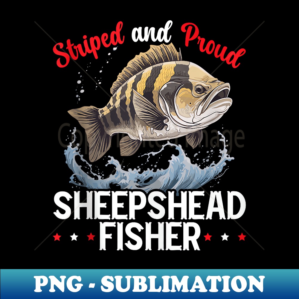 Sheepshead Fisher Fish Catcher Fisherman Fishing - Sublimati | Inspire ...