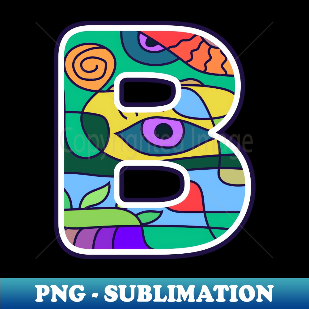 Alphabet B - Stylish Sublimation Digital Download - Revoluti - Inspire ...