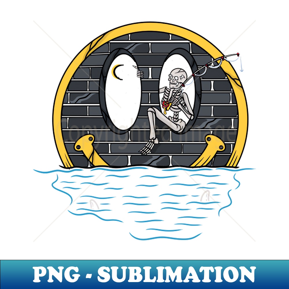 Fishing skull - Modern Sublimation PNG File - Unleash Your I | Inspire ...