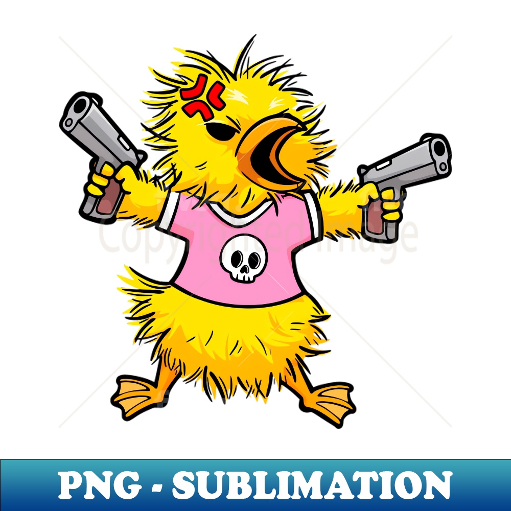 The Fierce Firearm Fowl Angry Baby Chicken Duck with Dual Gu | Inspire ...