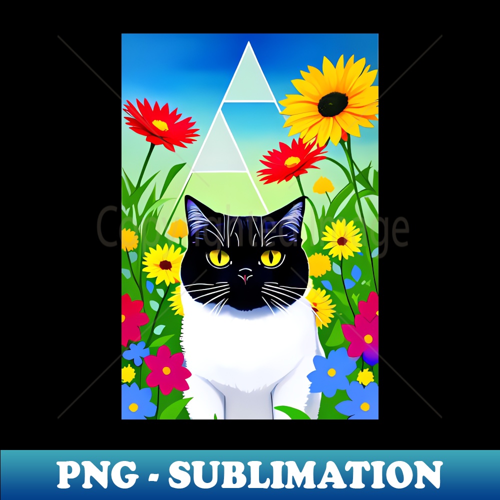 Feline Fusion captivating abstract painting of a Cat with bo | Inspire ...