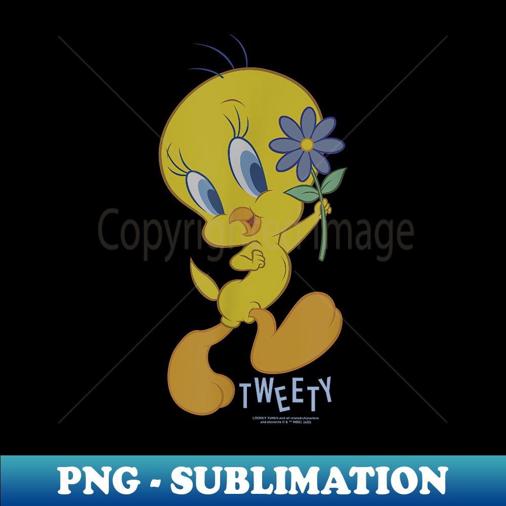 Looney Tunes Tweety Flower - High-Resolution PNG Sublimation - Inspire ...