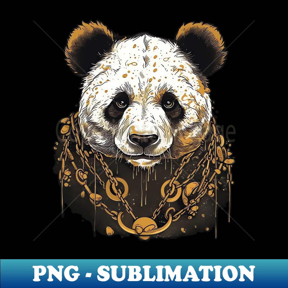 Panda bear with chain - Aesthetic Sublimation Digital File - | Inspire ...