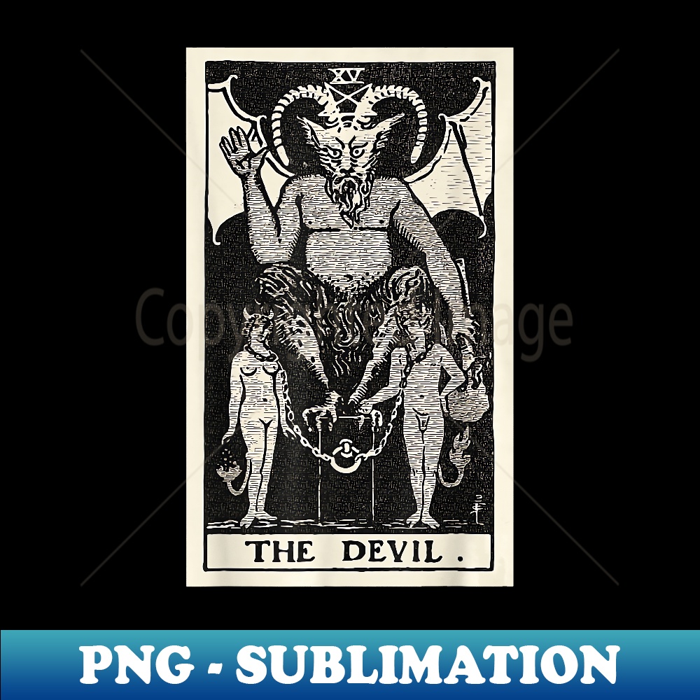 Tarot Card The Devil Devil - Instant Sublimation Digital Dow | Inspire ...