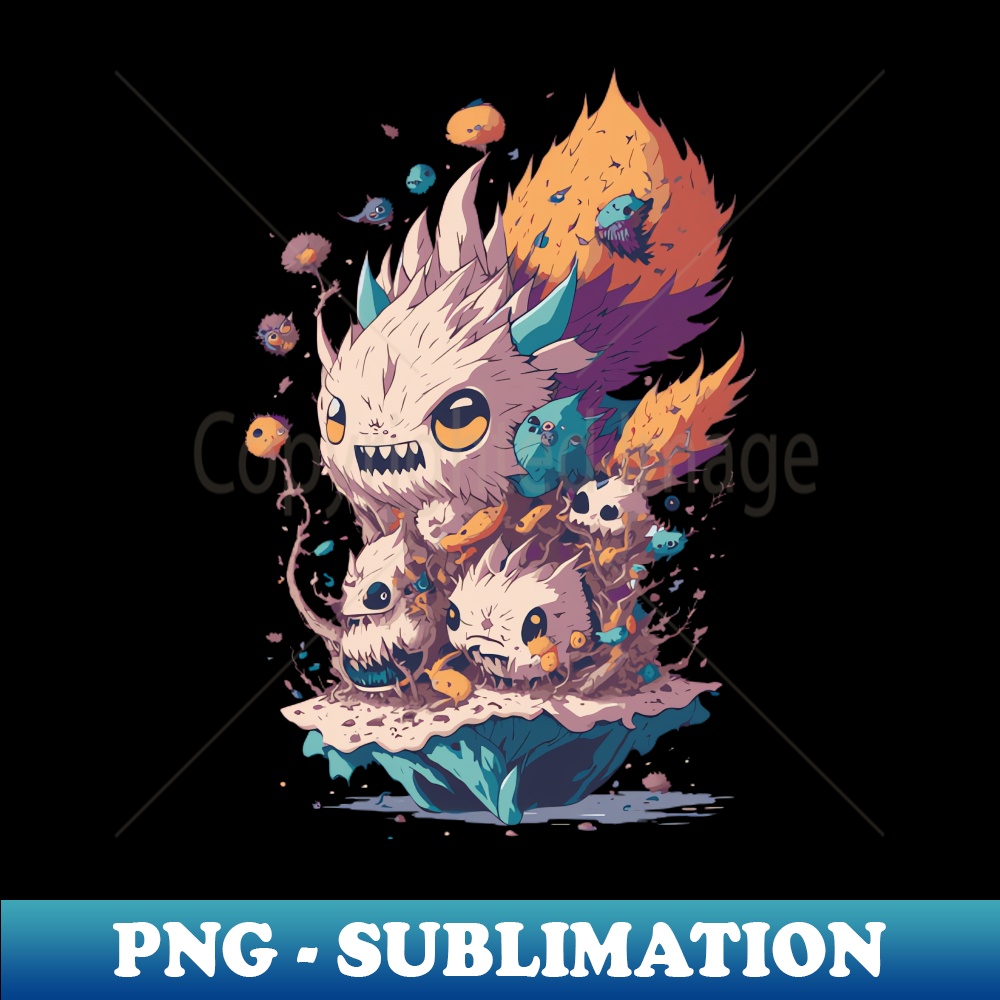 Fierce and Colorful Anime Creatures - Exclusive Sublimation | Inspire ...