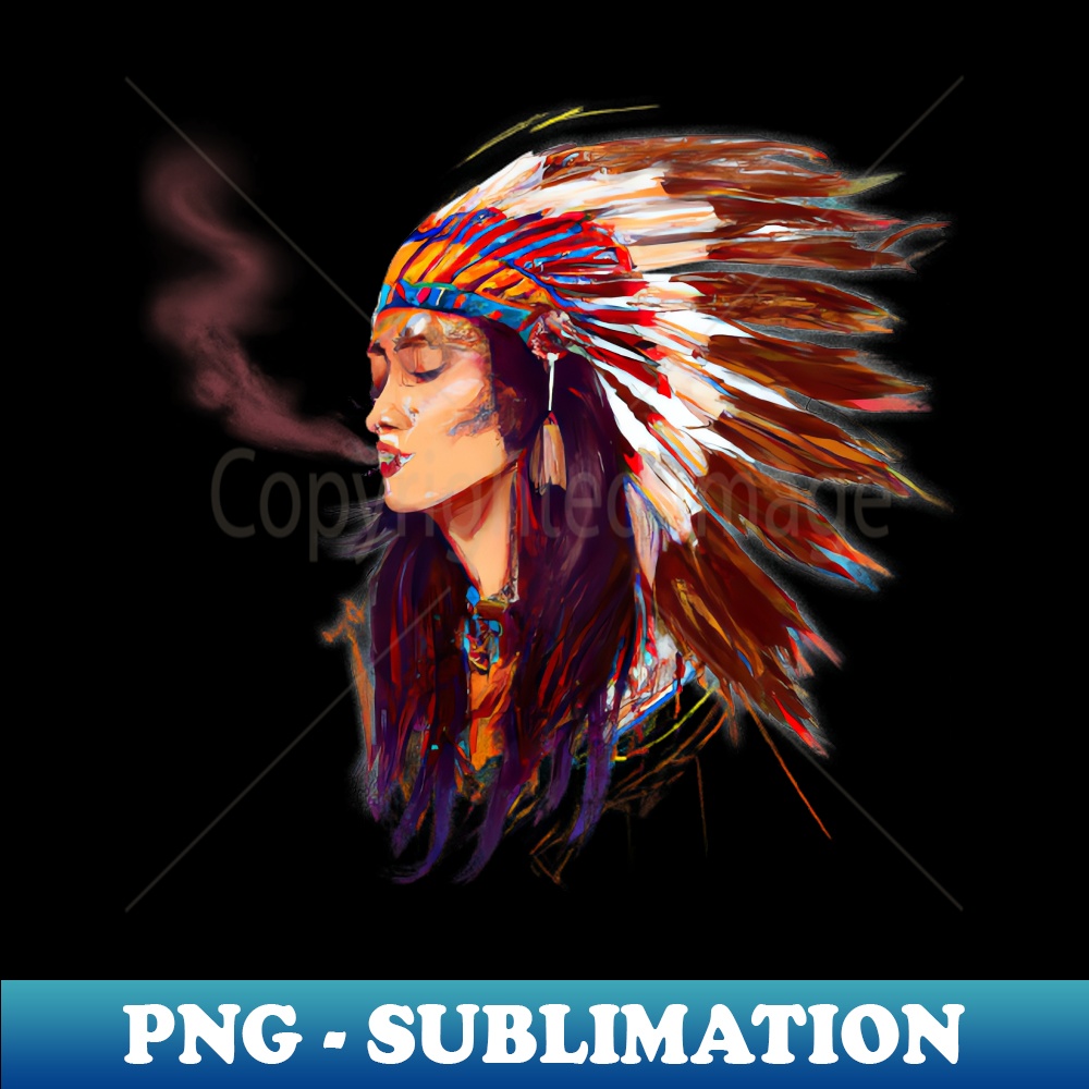 Native American Indian Girl - Sublimation-Ready PNG File - S - Inspire ...