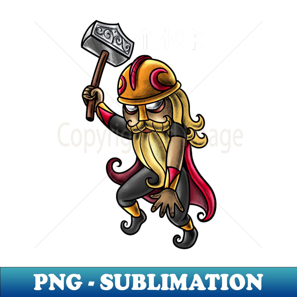 Thor - God of Strength and Thunder Norse Mythology Design fo - Inspire ...