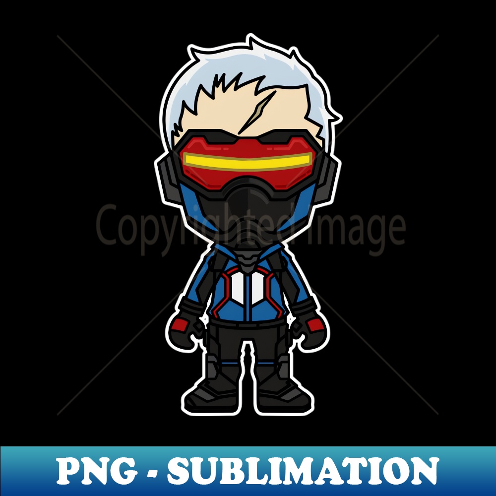 Soldier 76 Chibi - Creative Sublimation PNG Download - Boost | Inspire ...