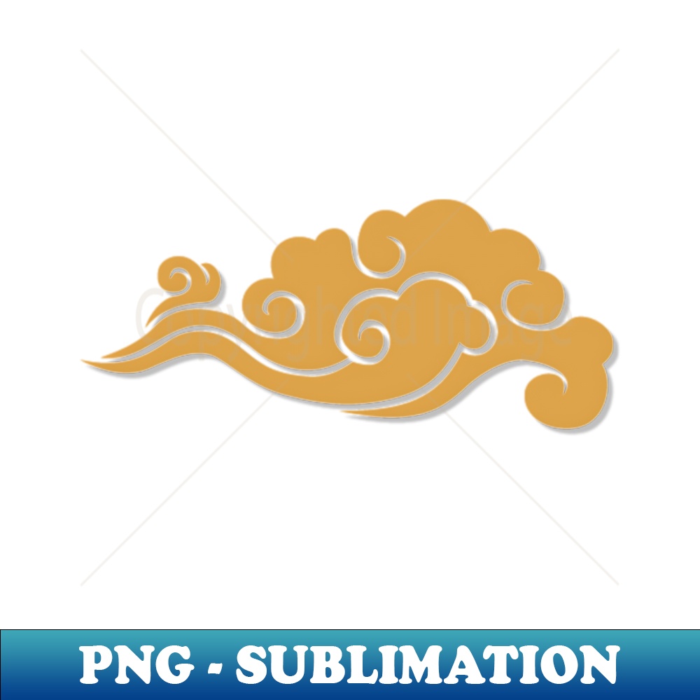 Whispers of Tranquility Japanese Cloud - Retro PNG Sublimati | Inspire Uplift