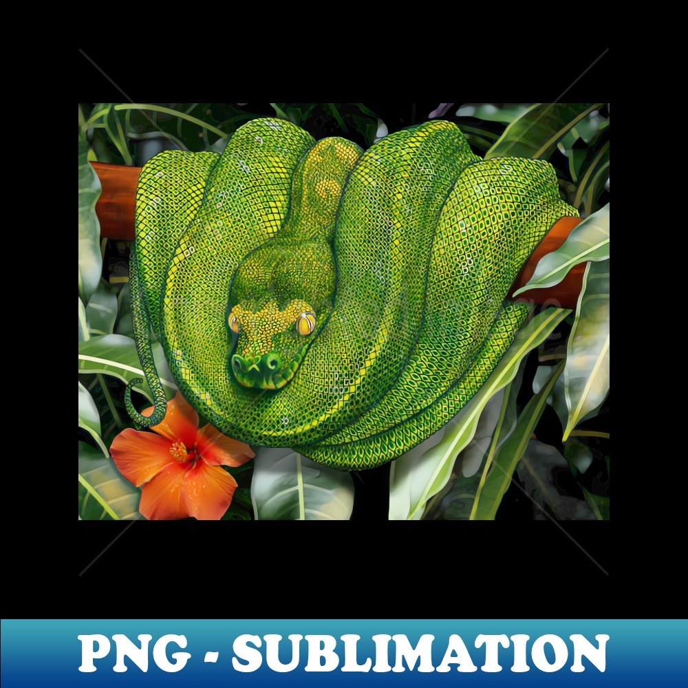 Green Tree Python - Instant Sublimation Digital Download - E | Inspire ...