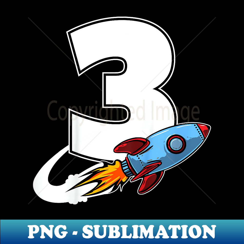 Outer Space 3 Year Old 3rd Birthday Three Rocket Ship Party | Inspire ...