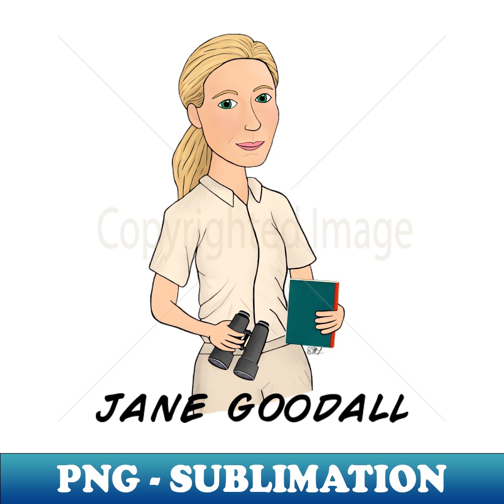 Young Jane Goodall - PNG Sublimation Digital Download - Fash | Inspire ...