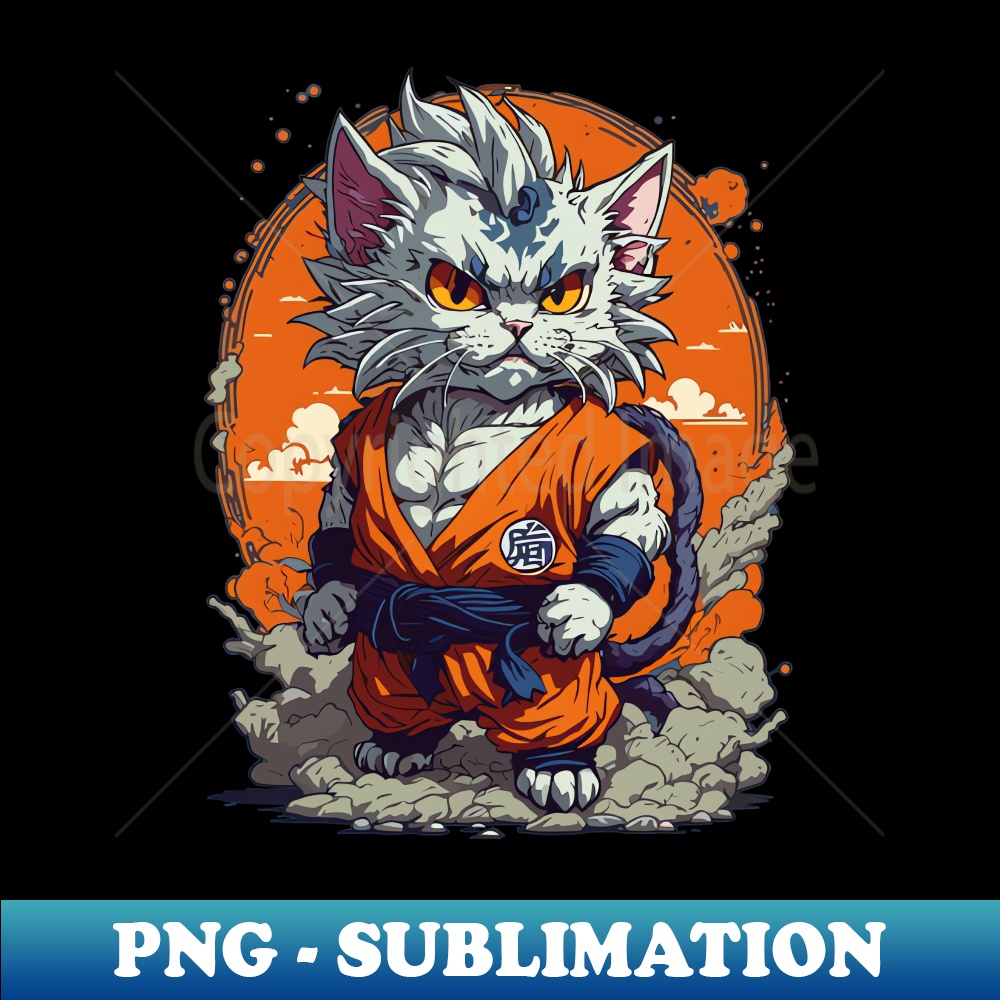 Goku Cat - Aesthetic Sublimation Digital File - Stunning Sub | Inspire ...