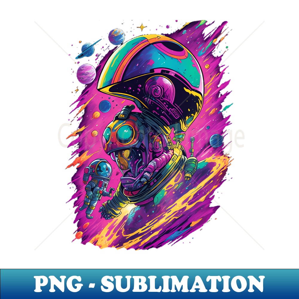 Spaceman color blast - PNG Transparent Sublimation Design - | Inspire ...