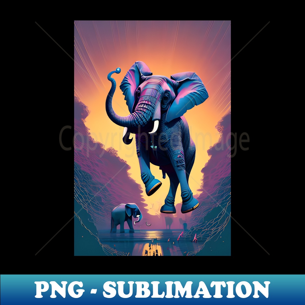 Elephant Floating - PNG Transparent Digital Download File fo | Inspire ...